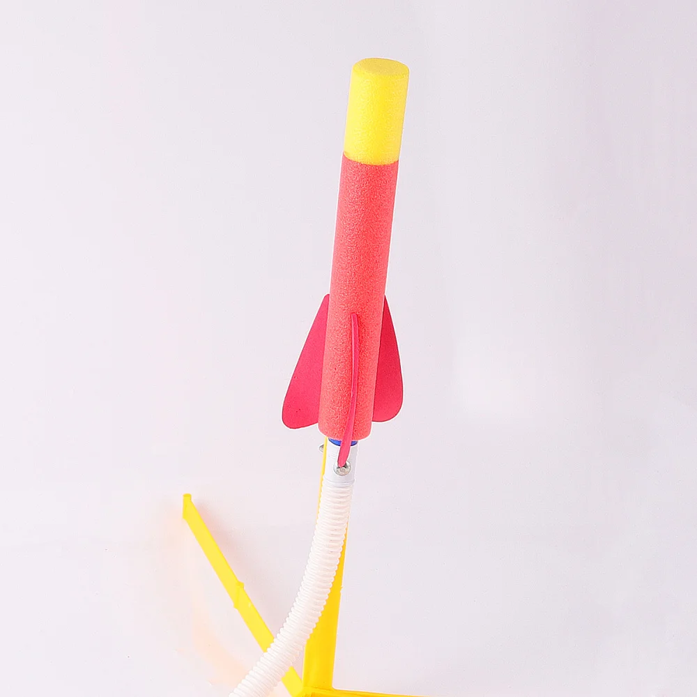 Children Pneumatic Rocket Launcher Toy Soft EVA Pump Toys Creative ...