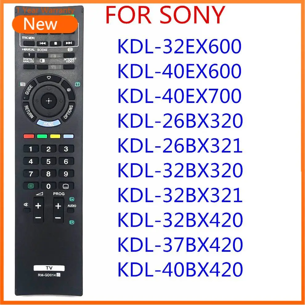 Remote Control RM-GD014 For SONY RM-GD005 KDL-52Z5500 BRAVIA LCD HDTV ...