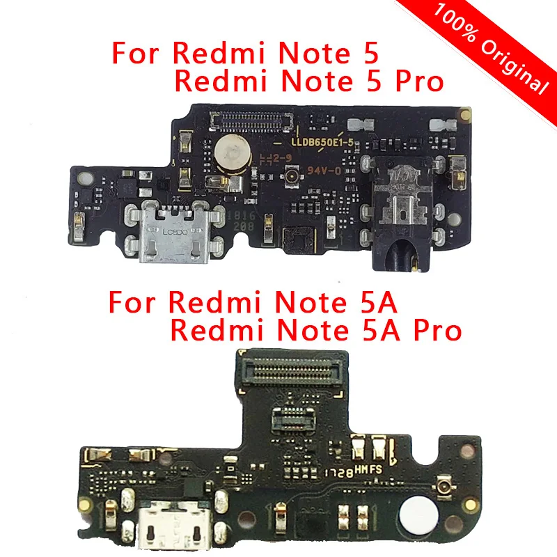 Original Charging Port For Xiaomi Redmi Note 5A Prime PCB Dock Flex Connector USB Charge Board ...