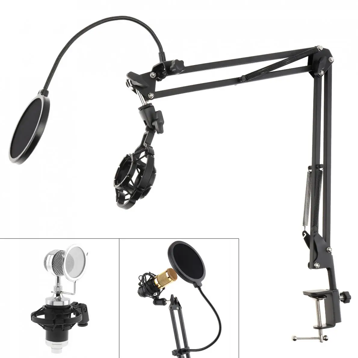 Multifunction-Shockproof-Microphone-Holder-Bracket-with-Double-Layer ...
