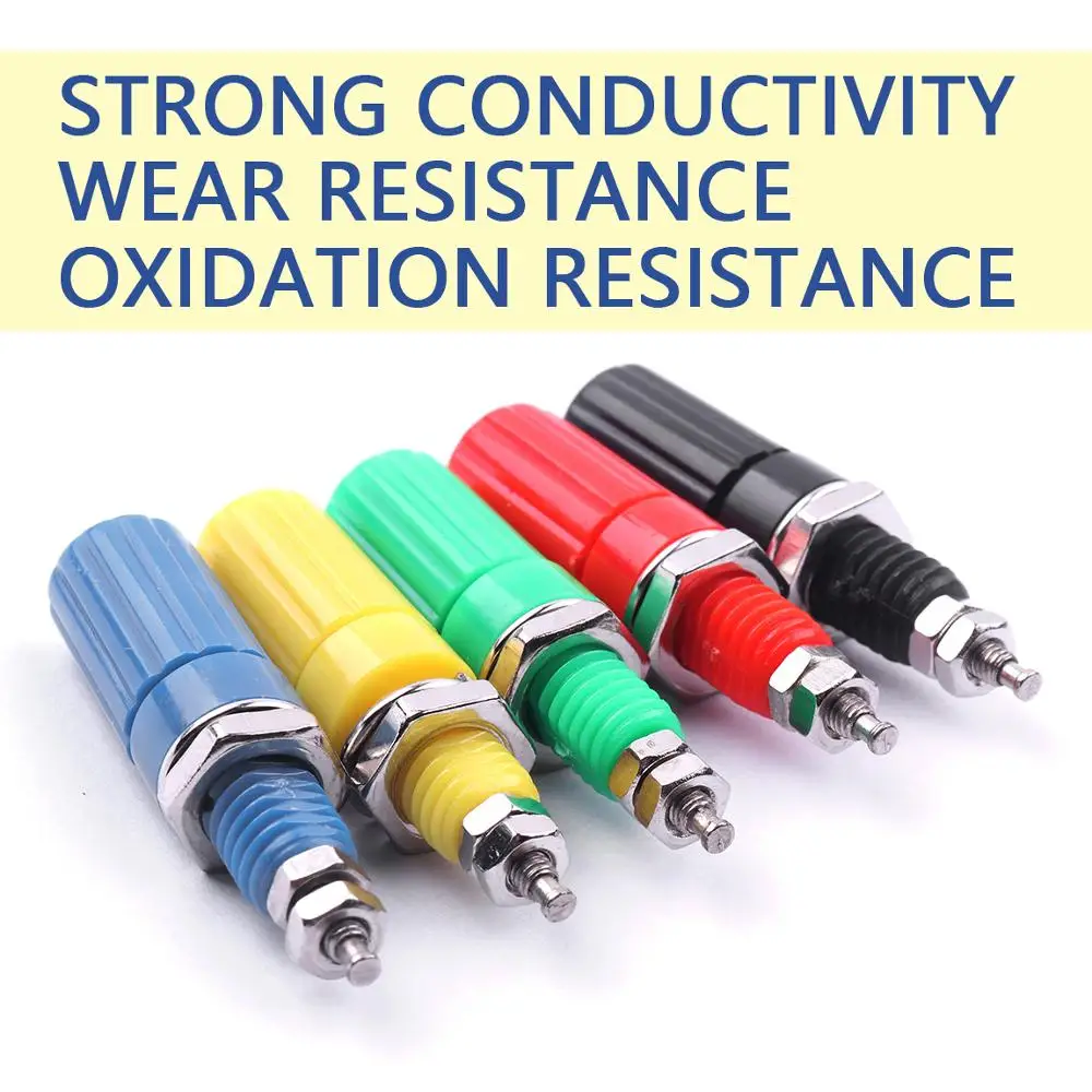 10pcs-5-Color-Terminal-Test-Socket-Banana-Stand-Instrument-Wiring ...