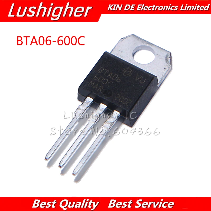 10PCS BTA06 600C TO 220 BTA06 600 TO220 BTA06 600C IC New Original|c c ...