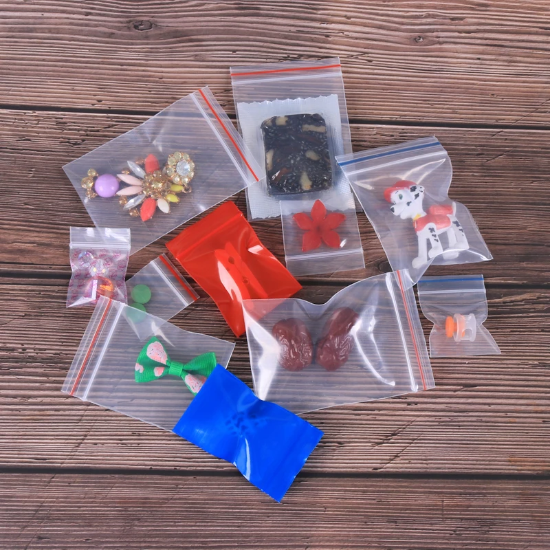 Hot Sale 100 Pcs/Lot Mini Zip Lock Bags Favor Nuts Charms Jewelry ...