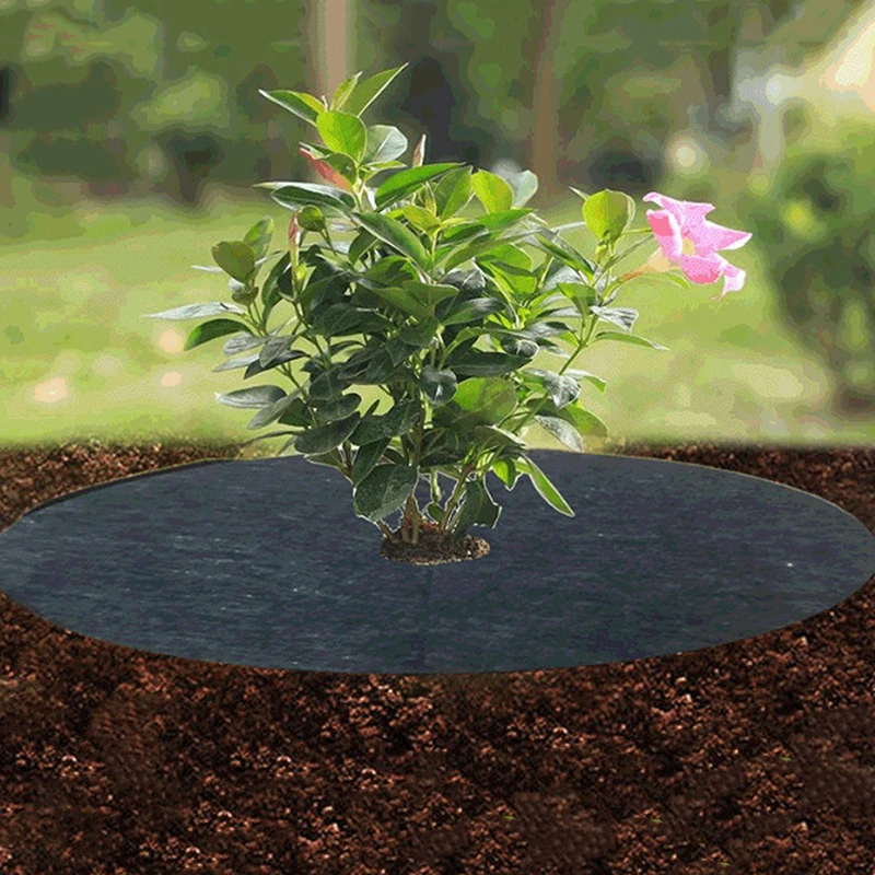 10pcs Tree Protection Weed Mats Ecological Control Cloth Mulch Ring ...