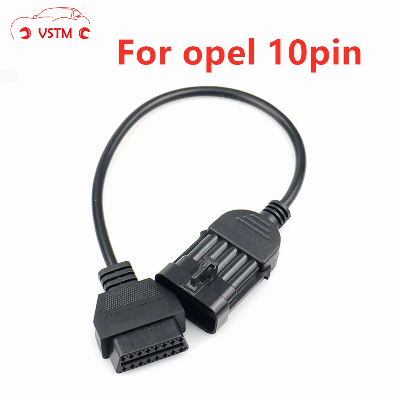 Cable conector OBD OBD2 de 10 pines para Opel OPCOM, adaptador de ...