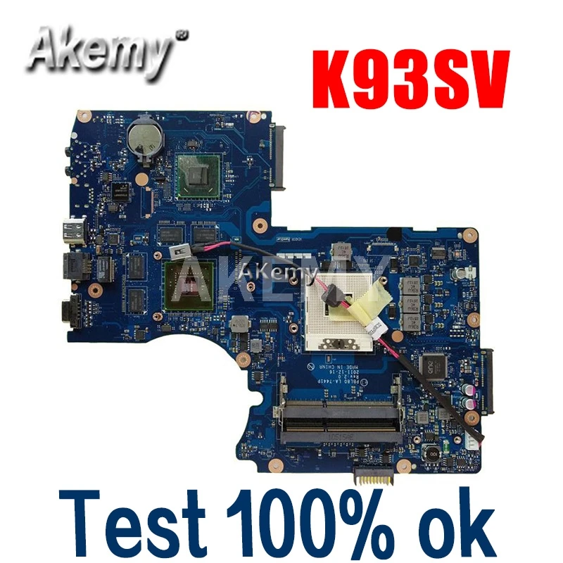 PBL80 LA 7441P K93SV GT540M 1GB Mainboard For Asus LA 7441P K93SV K93SM ...