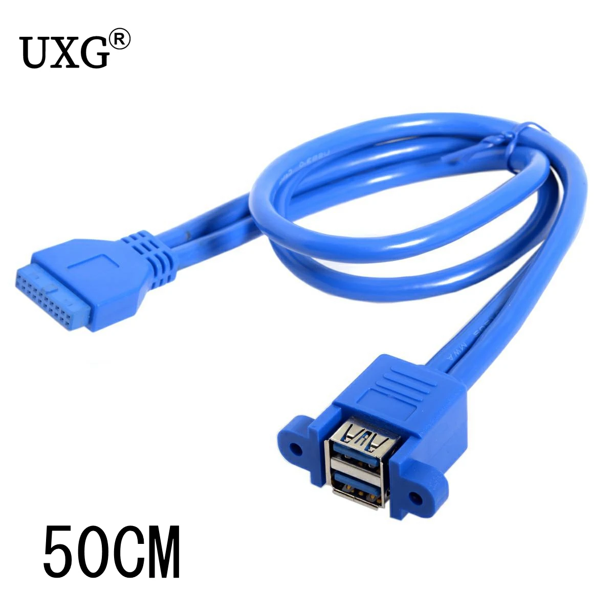 Stackable USB 3.0 Female Panel Type to Motherboard 20Pin Header Cable ...