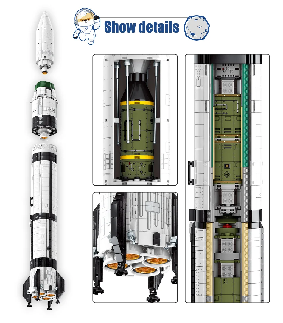 SEMBO Block Aviation Rocket Building Blocks - Building Toys