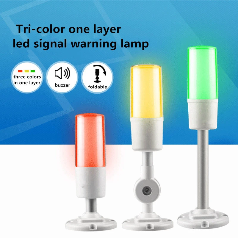 New Led Three-color Signal Indicator Lamp 24v 3 Color In 1 Layer Smart ...