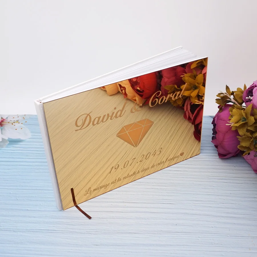 Wedding-Signs-Guestbooks-25x18cm-Personalized-Signature-Guest-Book ...
