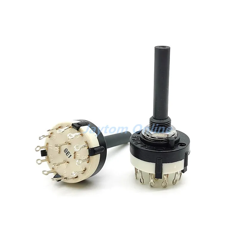 2pcs-High-quality-SR26-Band-Rotary-Channel-Selector-Switch-2-Pole-6 ...