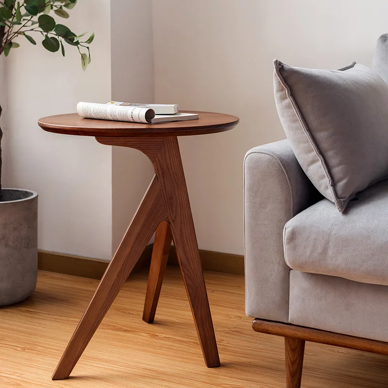Mesa de centro pequeña de madera maciza para el hogar, sofá Simple ...
