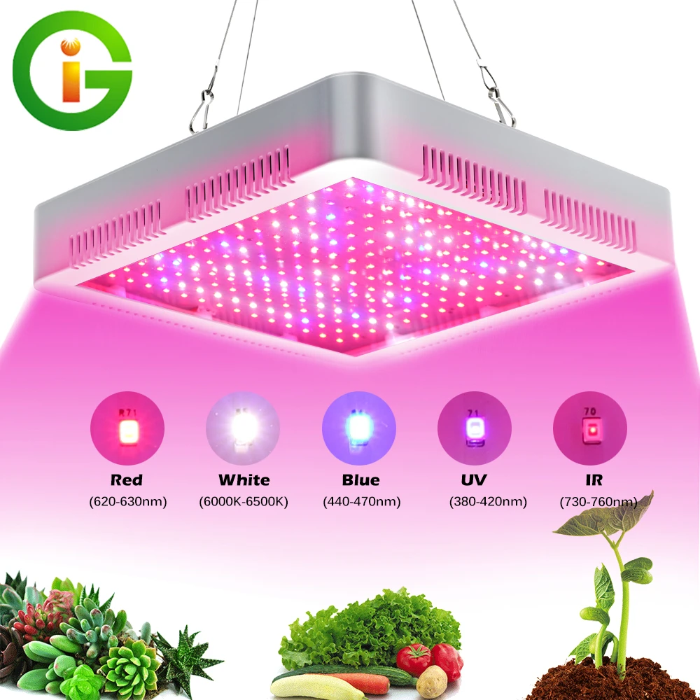 2000w Led Grow Light Full Spectrum Uv&ir Chips Phytolamp For Plants ...