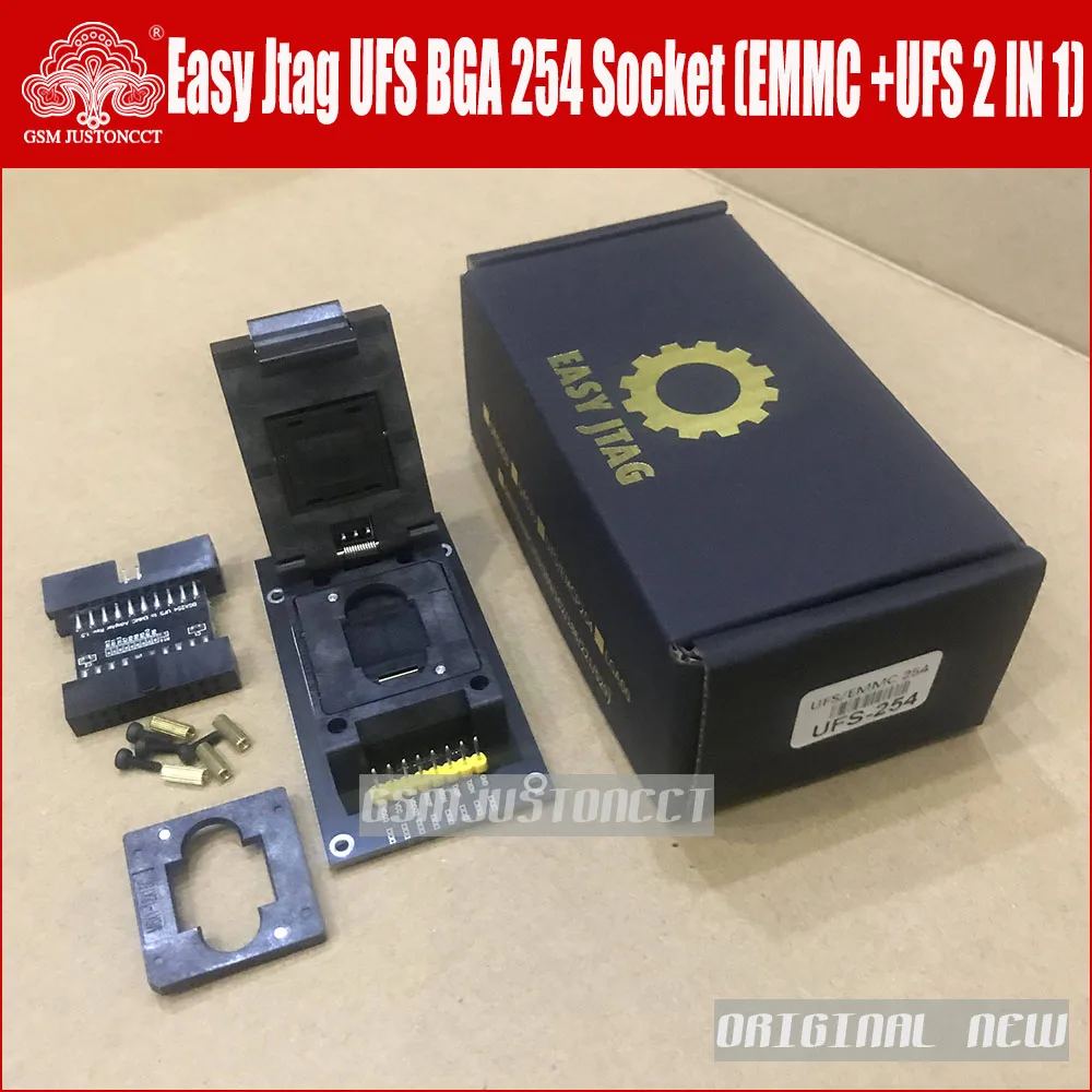 2022 mais novo original easy jtag mais ufs BGA 254 soquete/emmc 254 ...