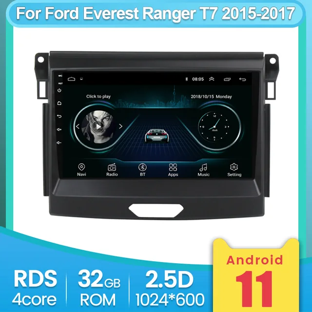 9″ Newest Android 11 Smart Car Radio Video Player For Ford Ranger T7 ...