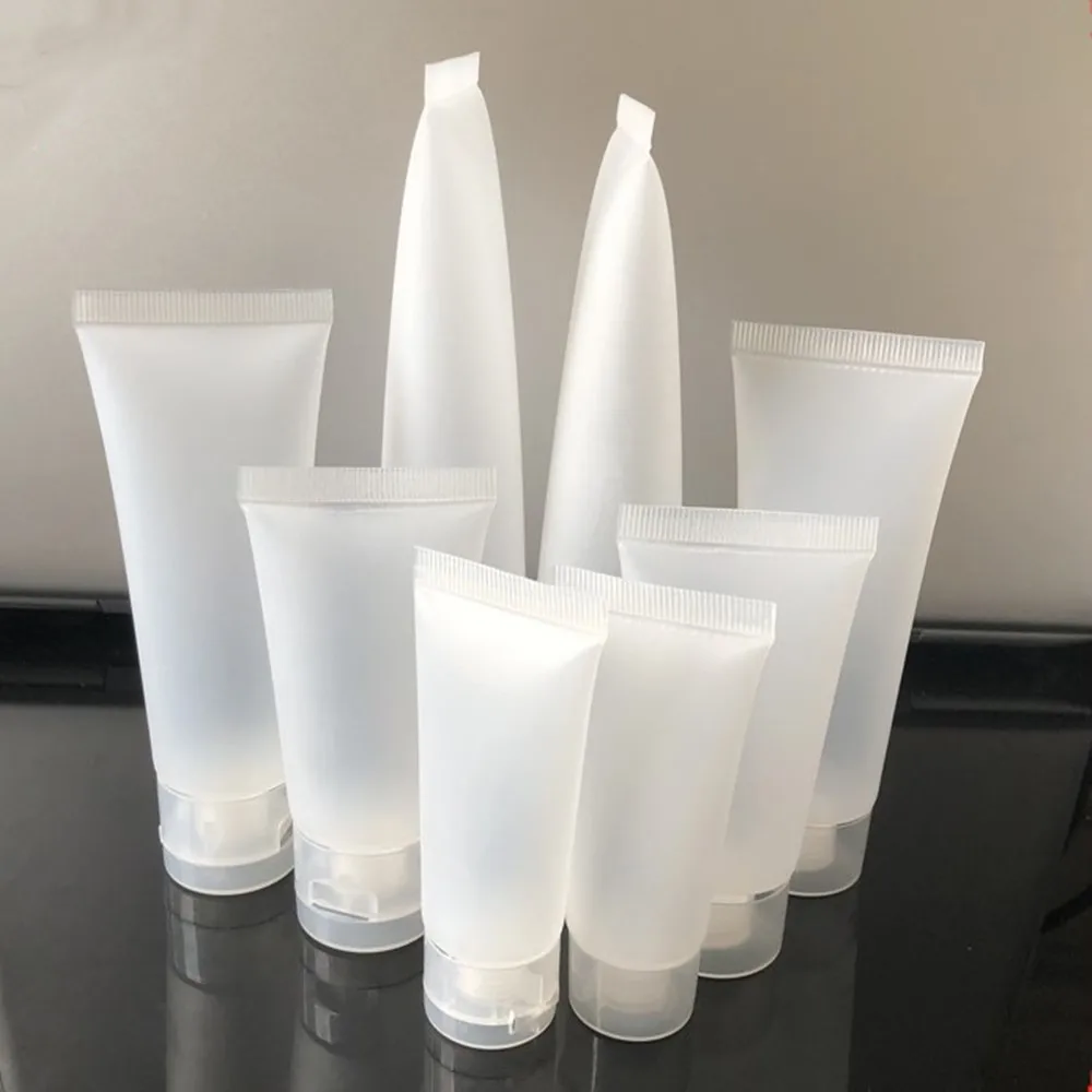 Tubos vacíos portátiles de plástico, botella de viaje para loción, crema, Perfume, muestra ...