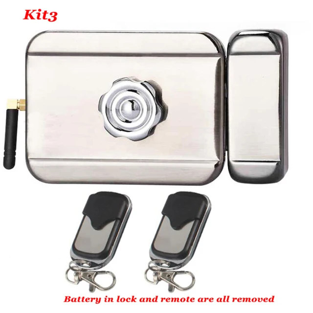 AA Battery Driven Remote Control Electric Lock Hidden Door Lock Key ...