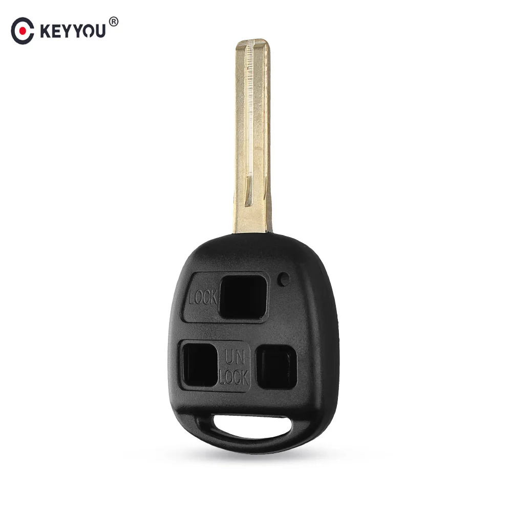 KEYYOU 10X Replacement 3 Buttons Remote Key Shell For Lexus GX470 RX350 ...