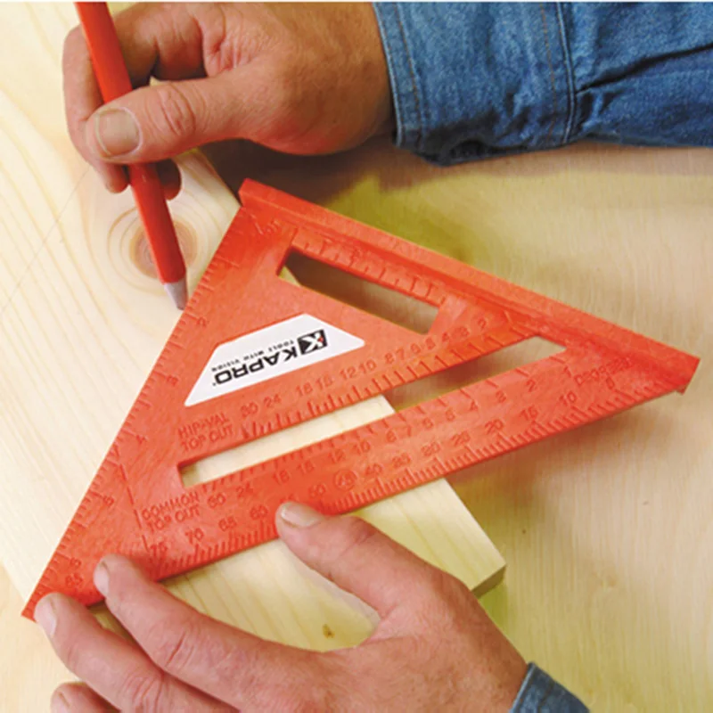 Kapro444-7in Abs Carpenter's Triangle Ruler Triangle Plate Right Angle ...