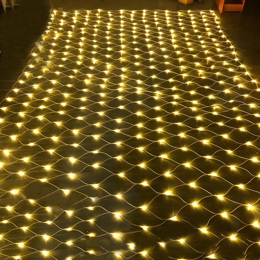 1.5*1.5M 3x2M 10x1M 6X4M Christmas Net Light Outdoor LED Net Mesh ...