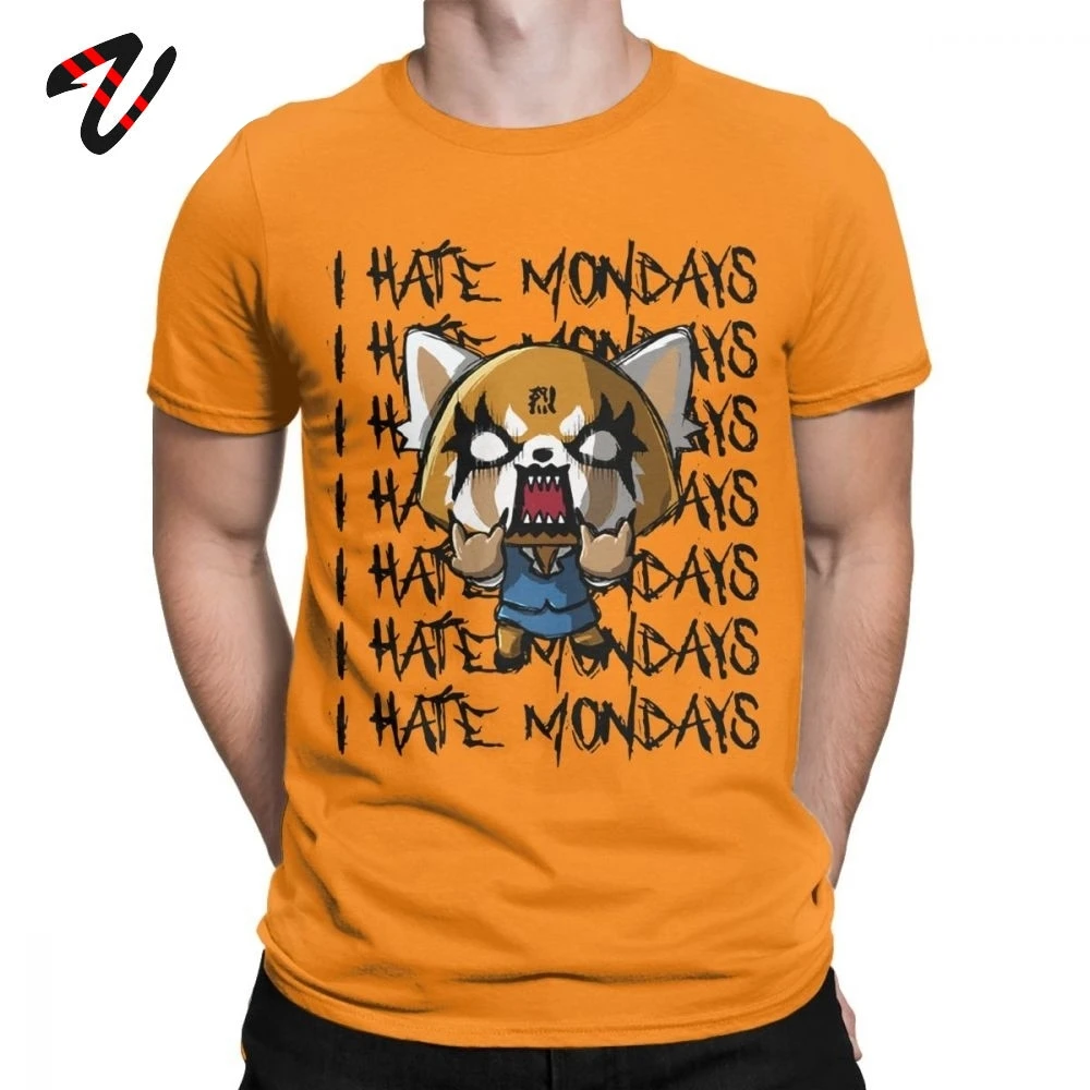 남자 Tshirt aggresuko 공격적인 Retsuko Camiseta 나는 월요일 T 셔츠 100% 면 옷, 재미있는 말 ...