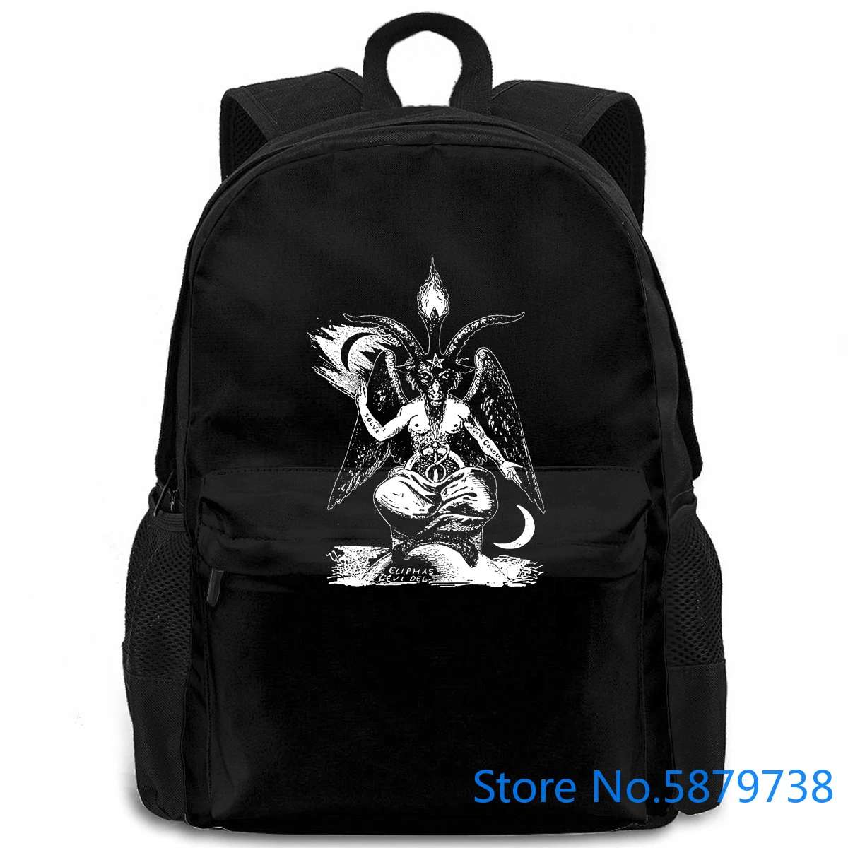 Satanic Baphomet Adjustable Backpack Gothic Demonic Goat Pagan New ...