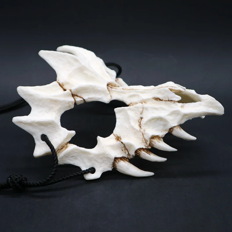Resin Bone Mask Japanese Gods Style Cosplay Mask Half Face Covered Prom ...
