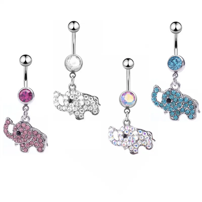 Elephant Belly Button Rings