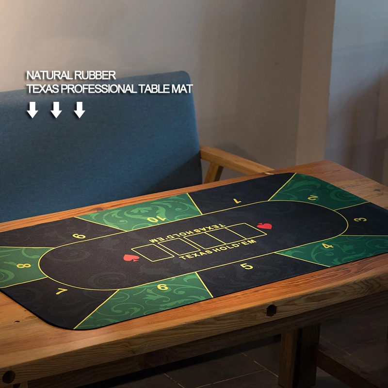 1-2-0-6m-Texas-Hold-em-Poker-Tablecloth-Deluxe-Suede-Rubber-Pad-Casino ...