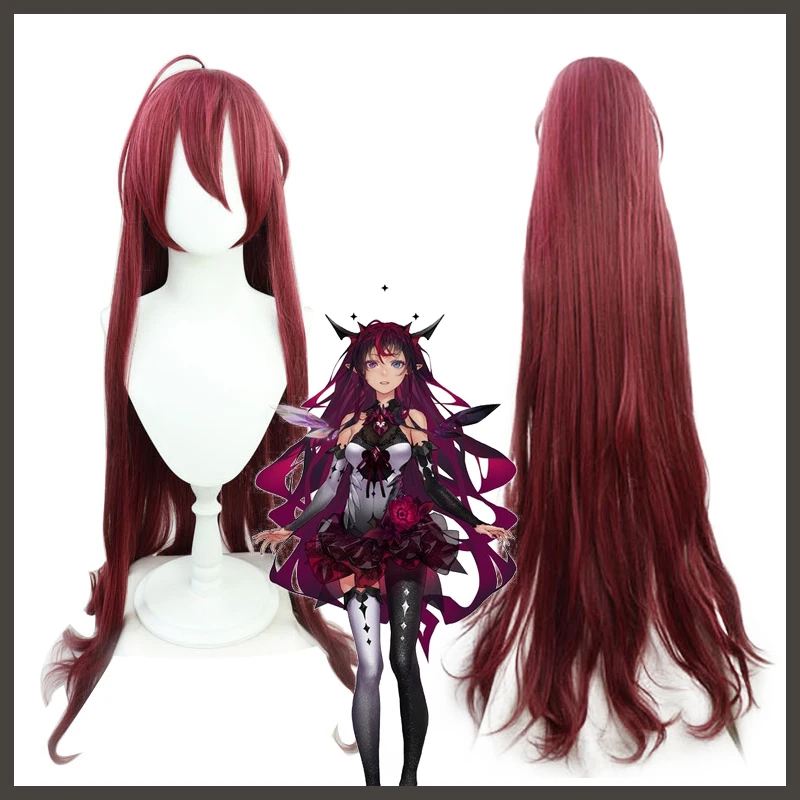 Vtuber Irys Wig Hololive English Cosplay Project Hope Vsinger Dark Red ...