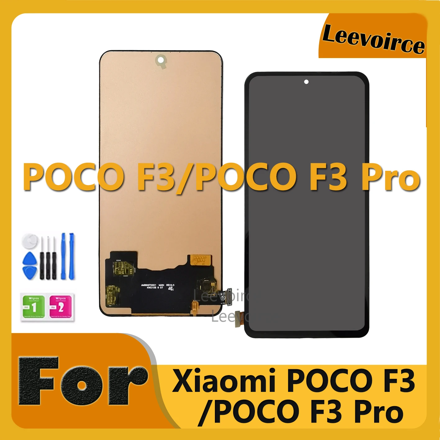 6.67" For Xiaomi Poco F3 Pro Lcd Display Touch Screen Digitizer Assembly Replacement For Pocof3 ...