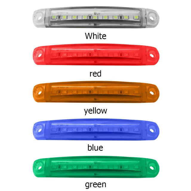 Durable position lights for trailer buses, 12-24 V 9-LED side lights ...