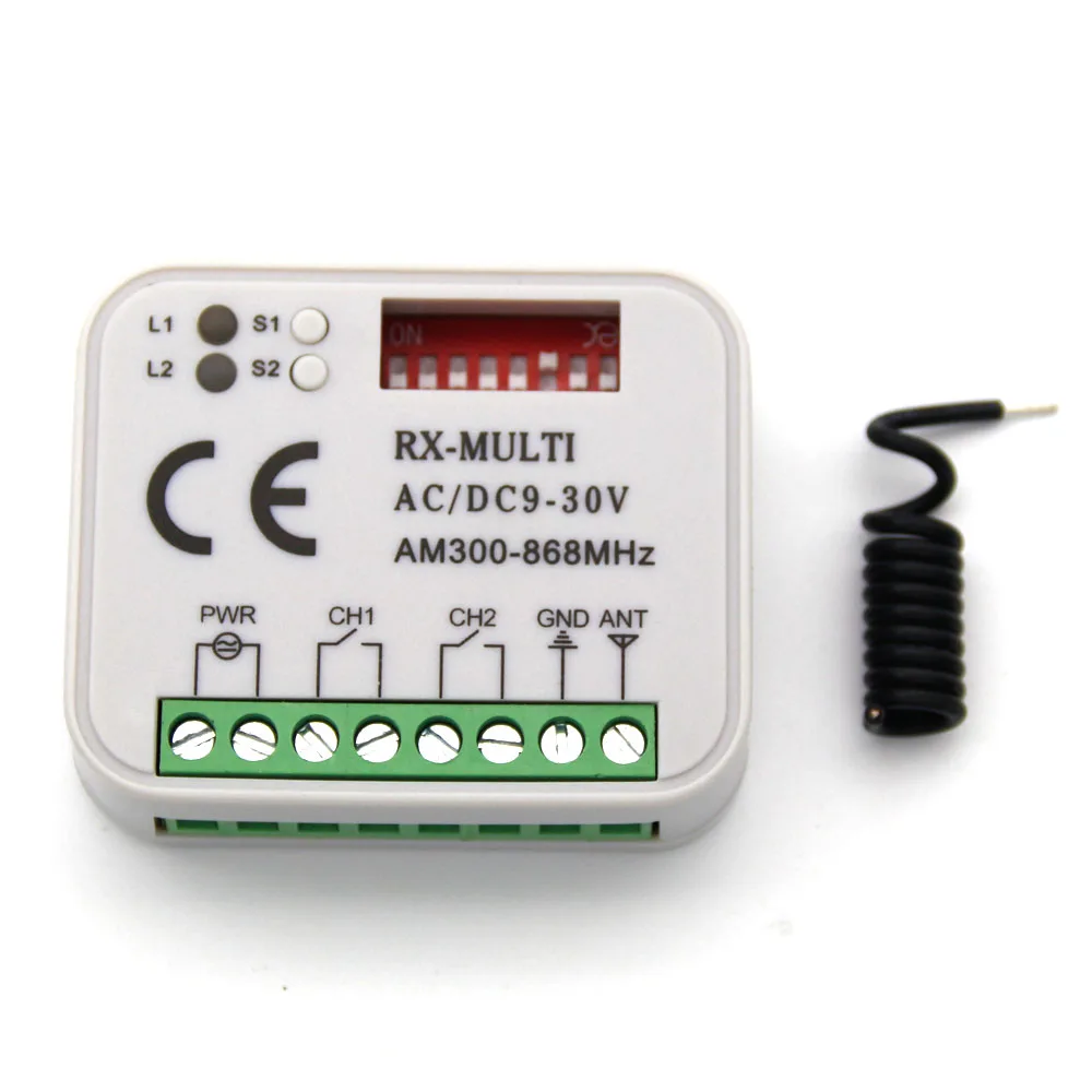 Rx Multi 300-868mhz Ditec Hormann Marantec Liftmaster 433.92mhz 868 ...