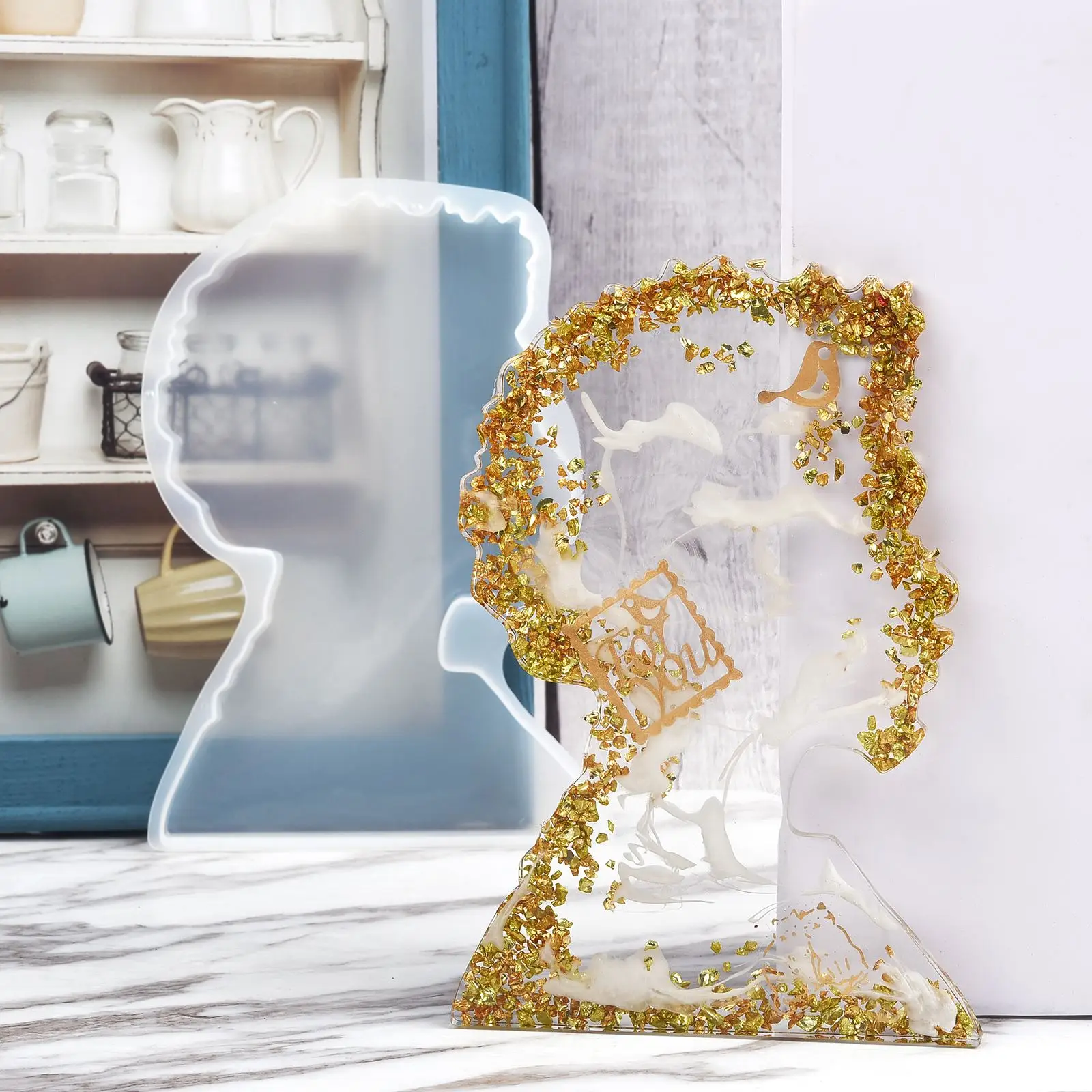 Epoxy Resin Sculpture Woman