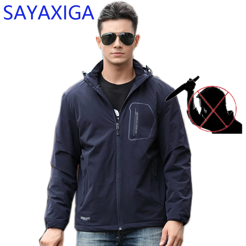 Self defense Men jacket anti cut stab resistant Civil Using thorn stab ...