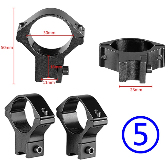 FIRE WOLF 30mm / 25.4mm Riflescope mount ring 11mm /20mm dovetail rail ...
