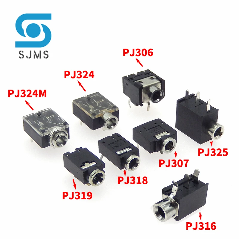 PJ-306 PJ-307 PJ-316 PJ-318 PJ-319 PJ-324 PJ-324M PJ-325 3.5mm ...