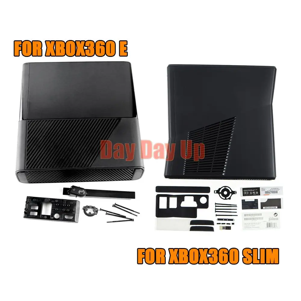 1set-For-Microsoft-XBOX-360-E-Black-New-Full-Set-Housing-Shell-Case-For ...