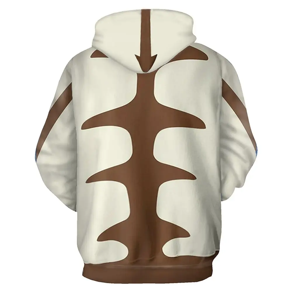 Anime Avatar The Last Airbender Appa 3D Printed Hooded Sportswear Coat ...