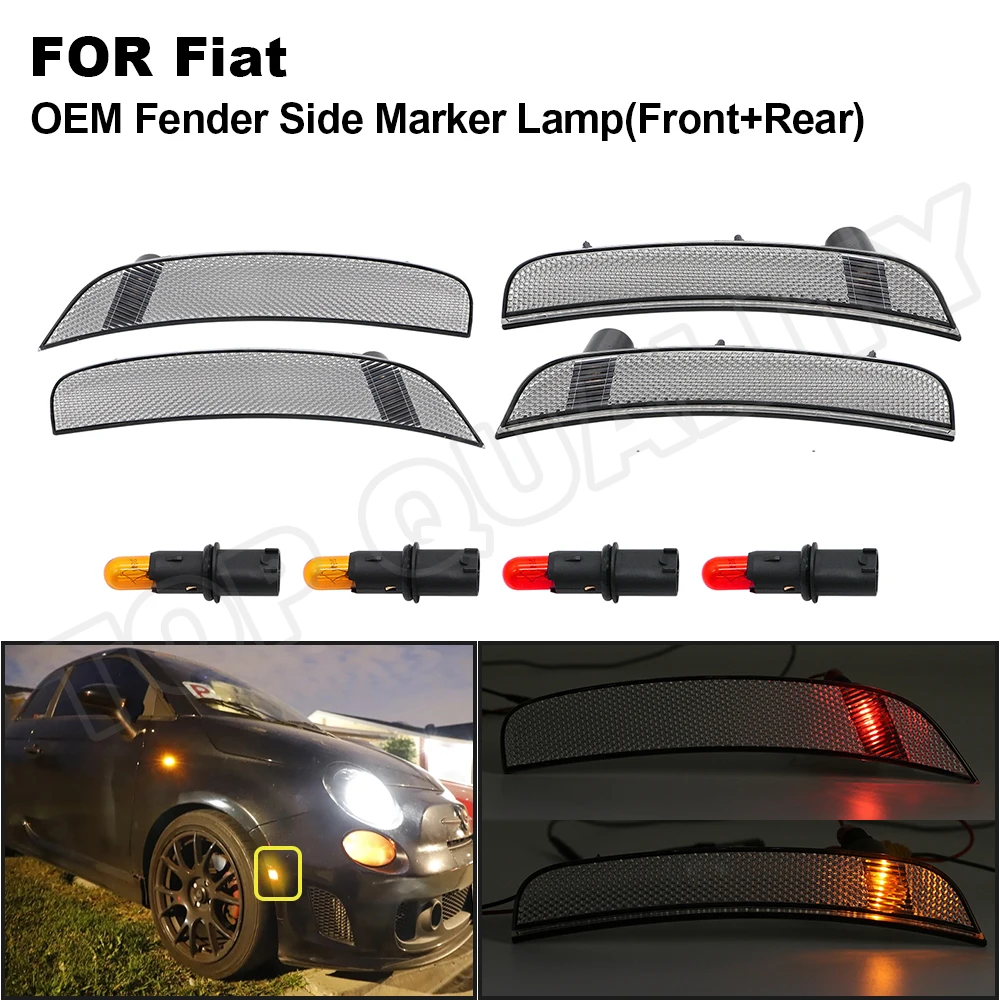 For 2011 2012 2013 2014 2015 2016 2017 2018 2019 Fiat 500 500e Front ...