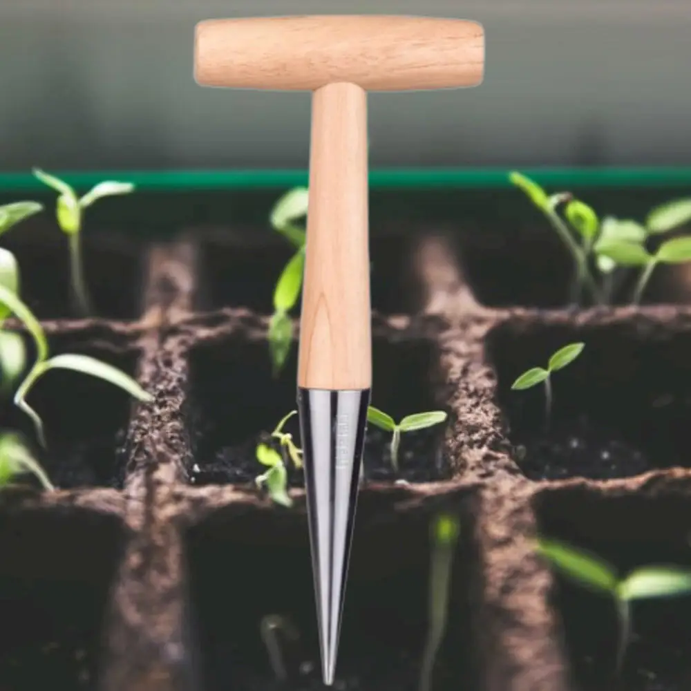 Des graines de plantes,12PCS--Semoir À Main En Bois Pour La Plantation ...