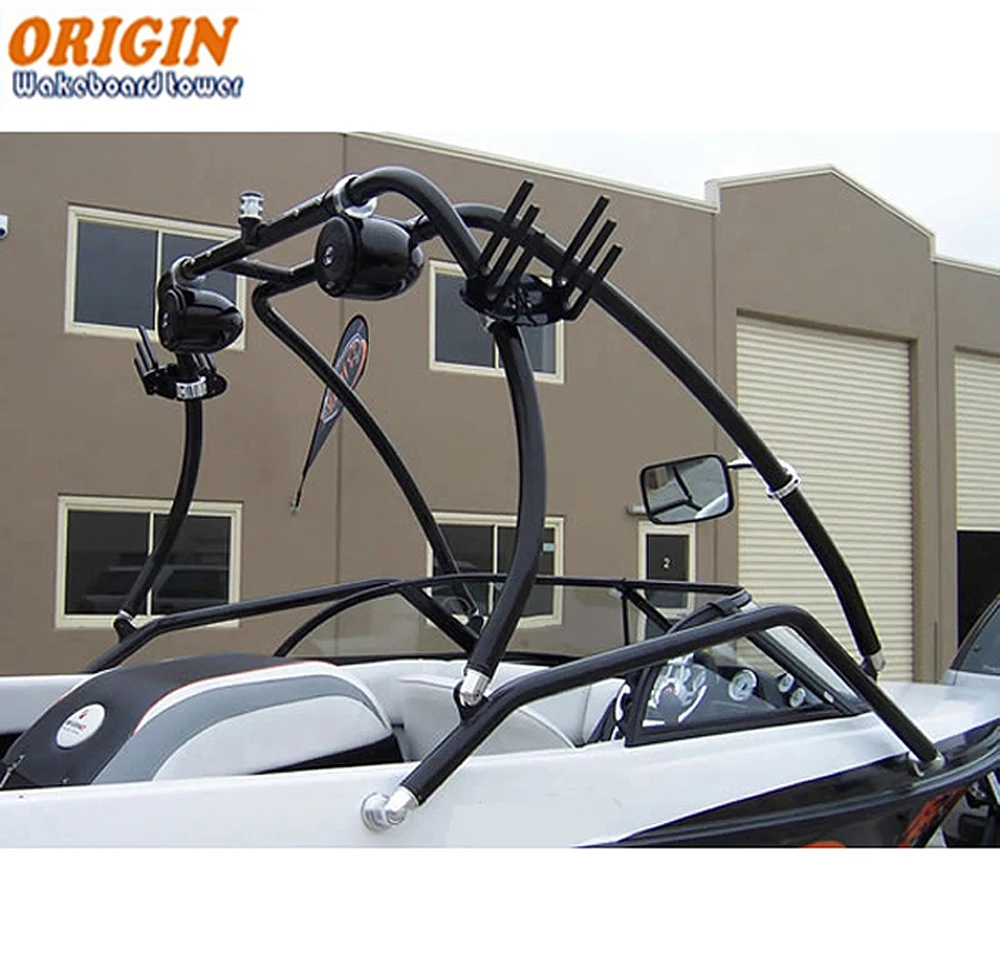 Origin-Aluminium-Catapult-Boat-Wakeboard-Tower-Glossy-Black-Easy ...
