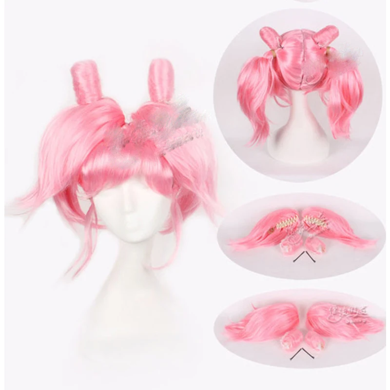 Ktip Up New Sailor Moon Chibiusa Cosplay Wigs High-Temperature Fiber ...