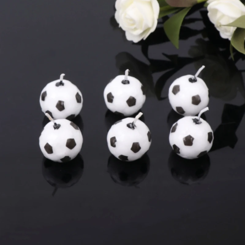 6Pcs-Set-Soccer-Ball-Football-Candles-For-Birthday-Party-Kid-Supplies ...
