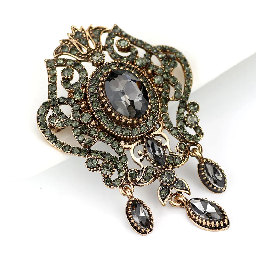 Rhinestone Hijab Scarf Broches Brooches | Rhinestone Brooch Pins ...