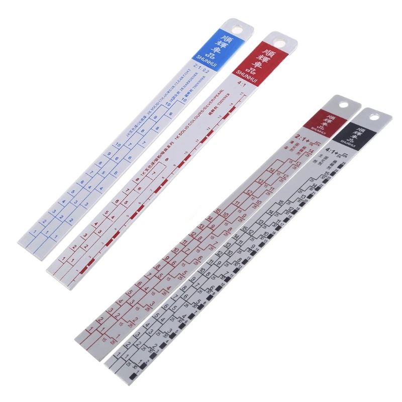 Standard Car Paint Ruler Suitable for Cars Mixing Tool Ruler Paint Tool ...