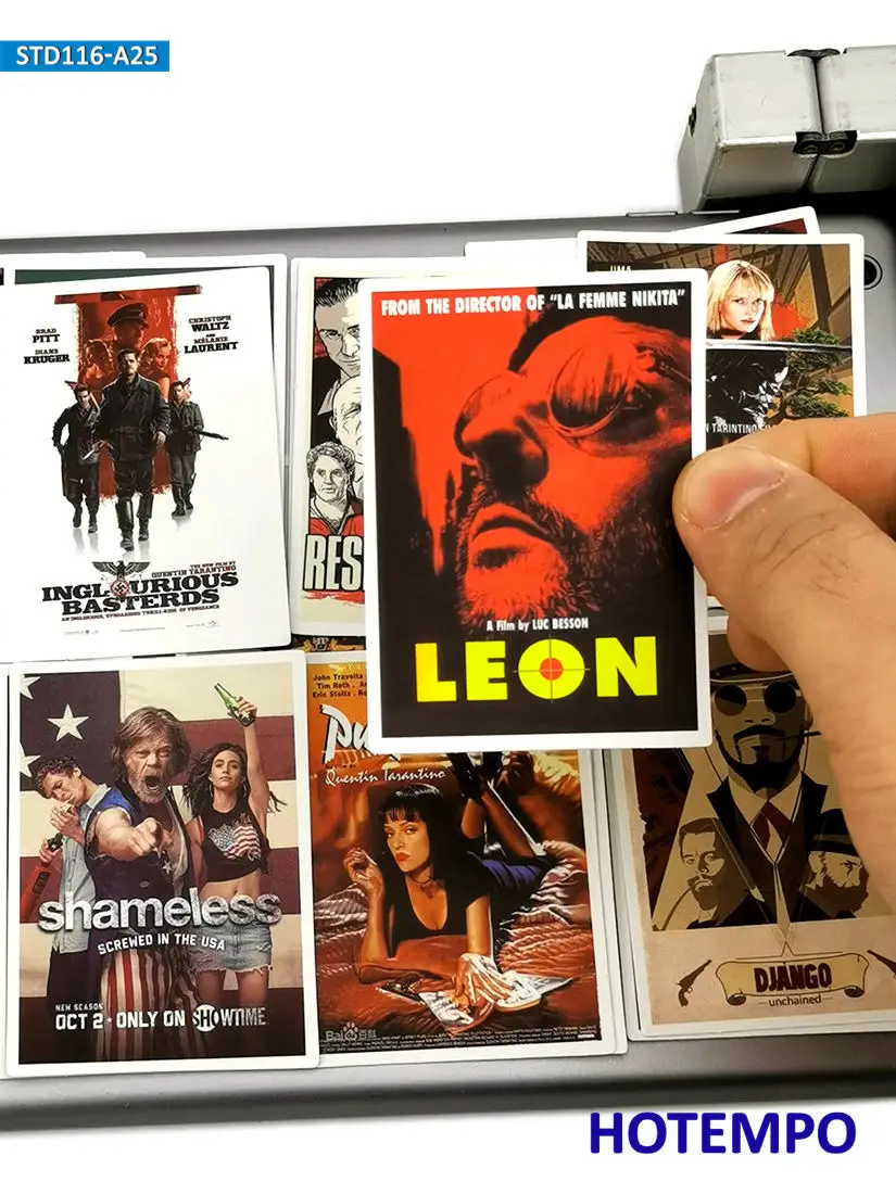 25pcs Classic Movie Posters Decal Stickers Pulp Fiction Godfather For ...