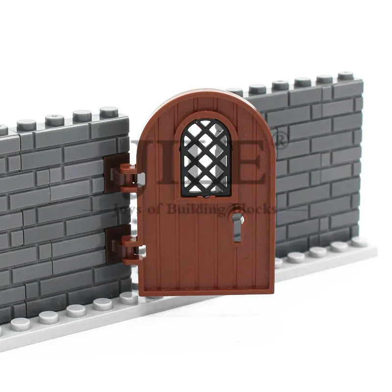 Moc-Building-Blocks-Door-1x4x6-Round-Top-with-Window-Keyhole-64390 ...