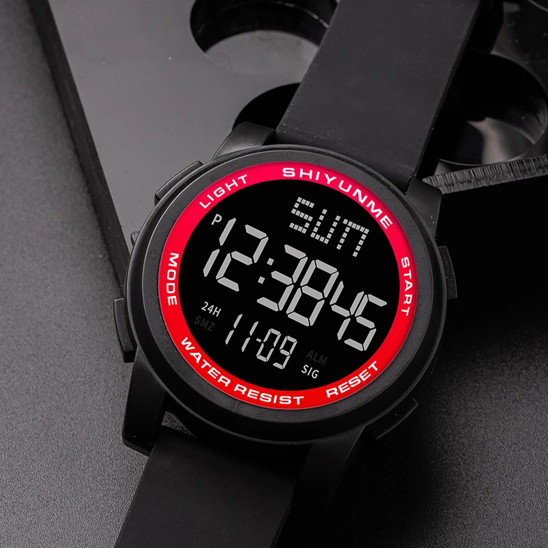 Digital Watch Solar Waterproof | Solar Watches Outdoor Military ...