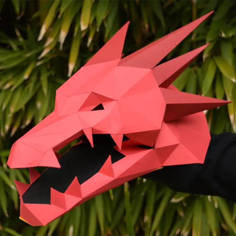 3d-dragon-head-puppet-build-a-hand-puppet-papercraft-paper-model